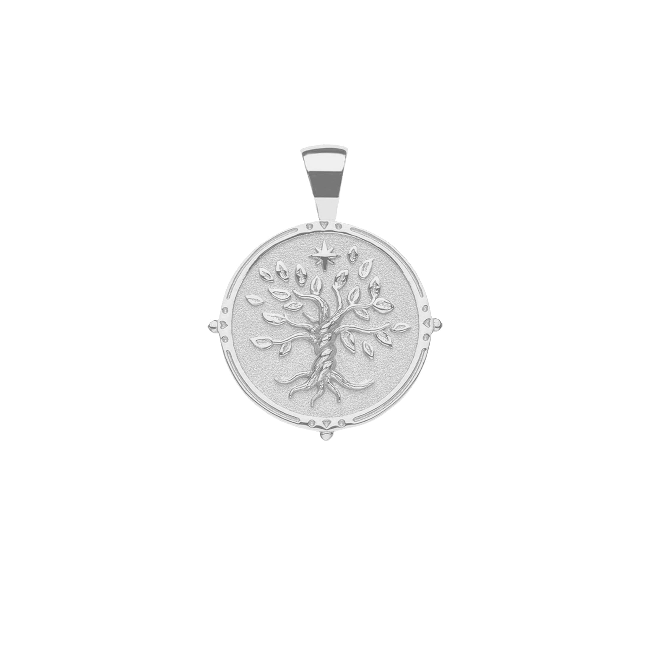 Pendant Coin Necklace with Symbol and Inspired Word - BALANCE – Jane Win Jewelry