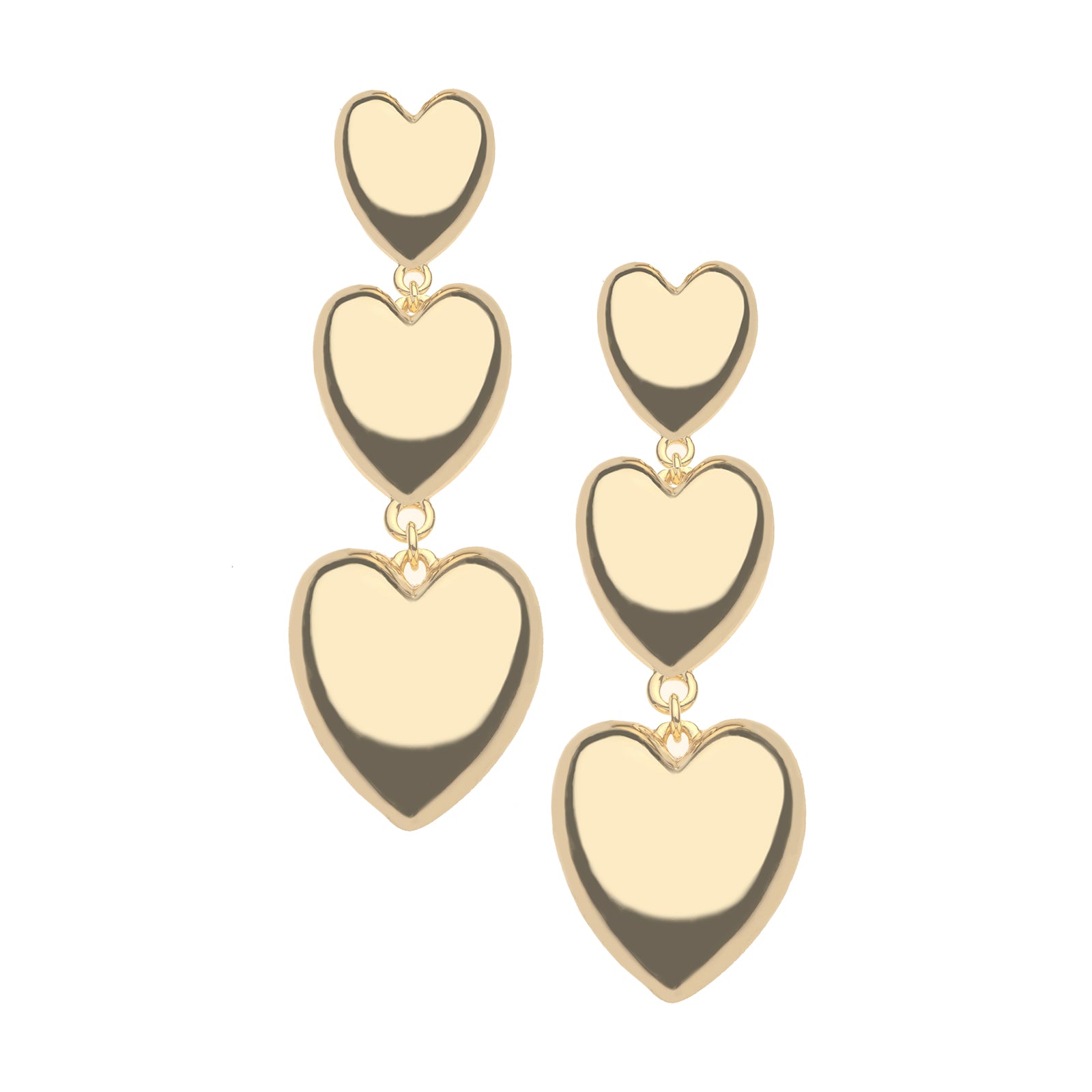 Love heart drop earrings store