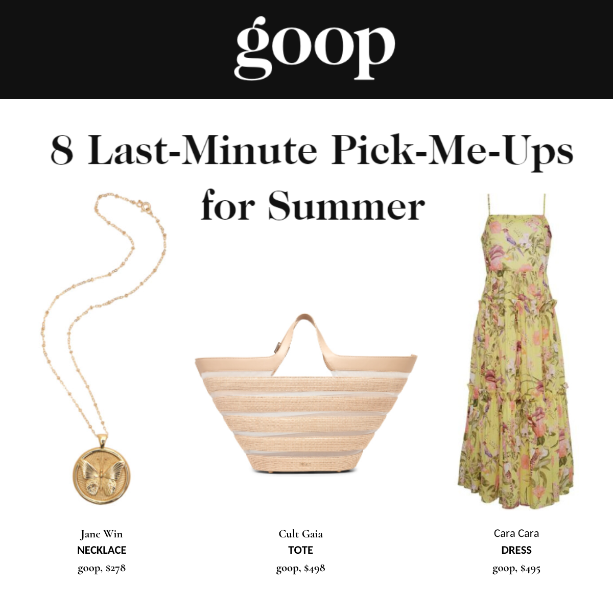 Press Highlight: Goop's Summer Pick-Me-Ups – Jane Win Jewelry