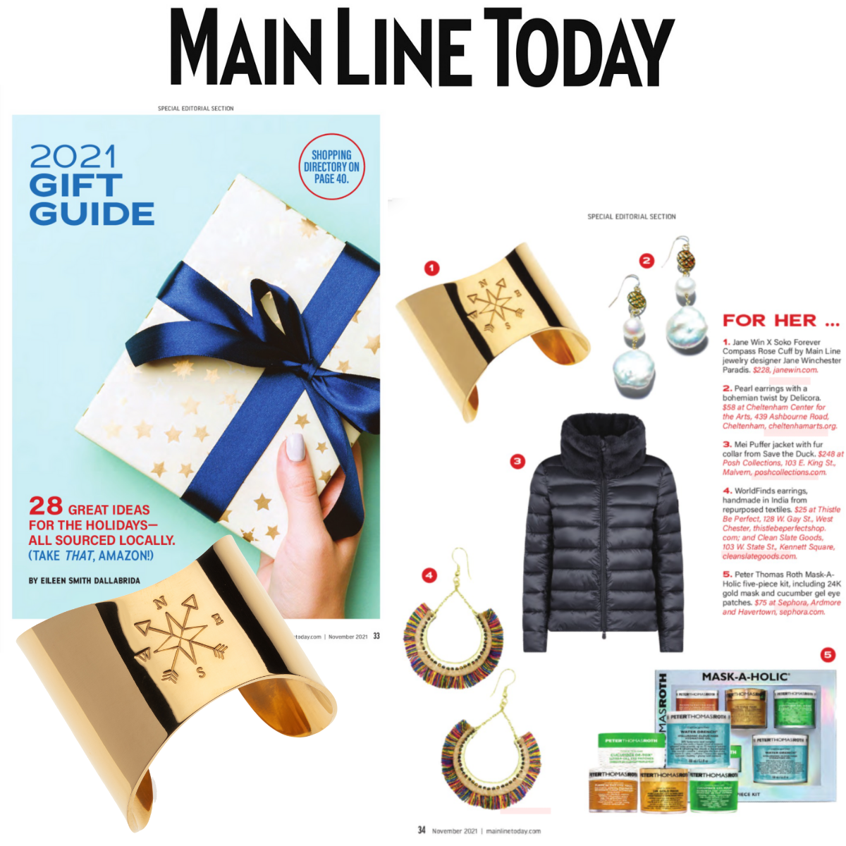 Press Highlight: Main Line Today Holiday Gift Guide – Jane Win Jewelry