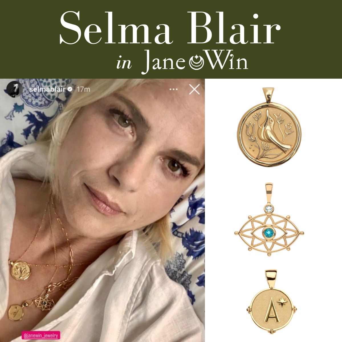Press Highlight: Selma Blair Spotted in Jane Win – Jane Win Jewelry