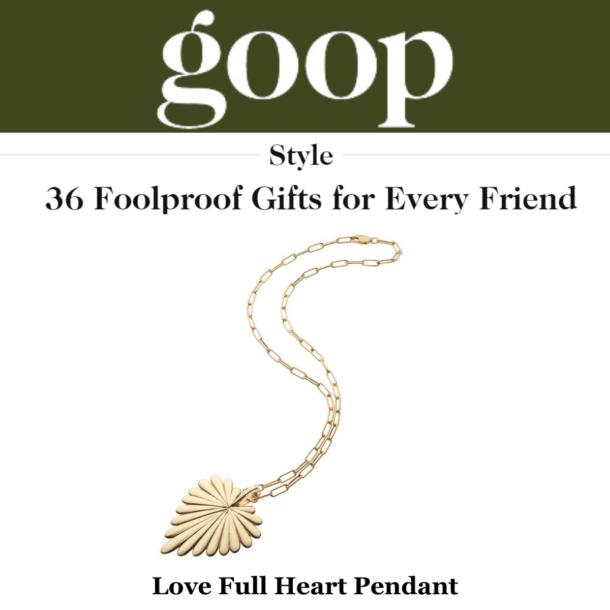Press Highlight: Goop's "36 Foolproof Gifts for Every Friend" – Jane ...
