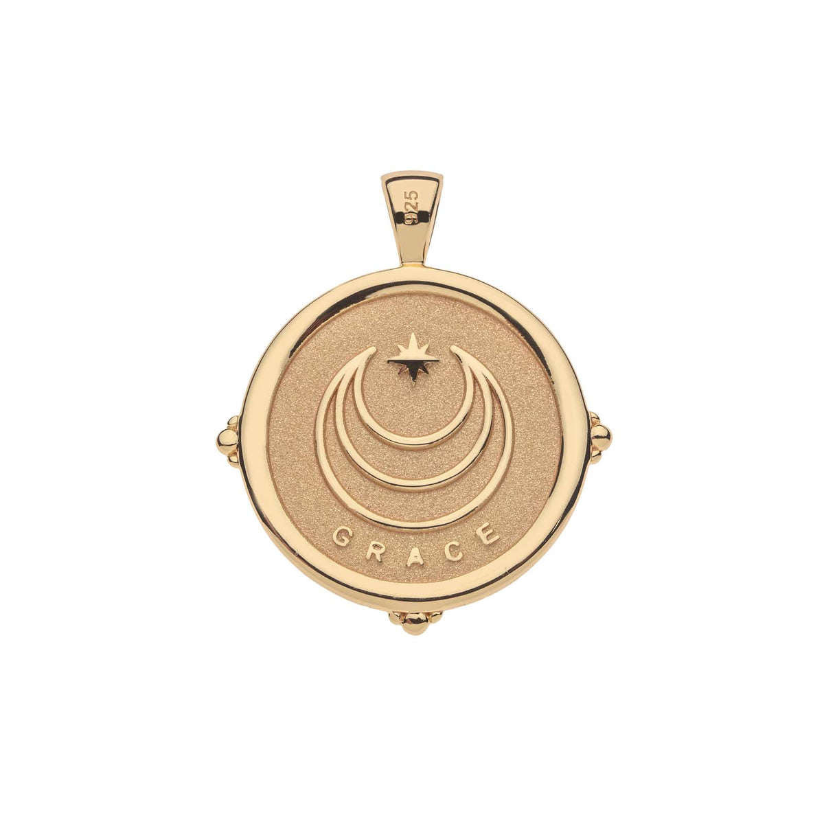 Pendant Coin Necklace with Symbol and Inspired Word - GRACE – Jane Win ...