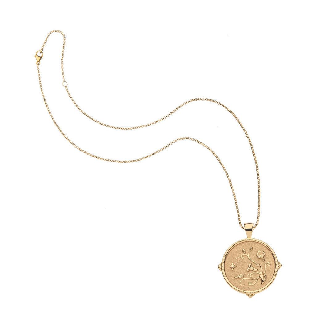 Pendant Coin Necklace with Symbol and Inspired Word - GRACE – Jane Win ...