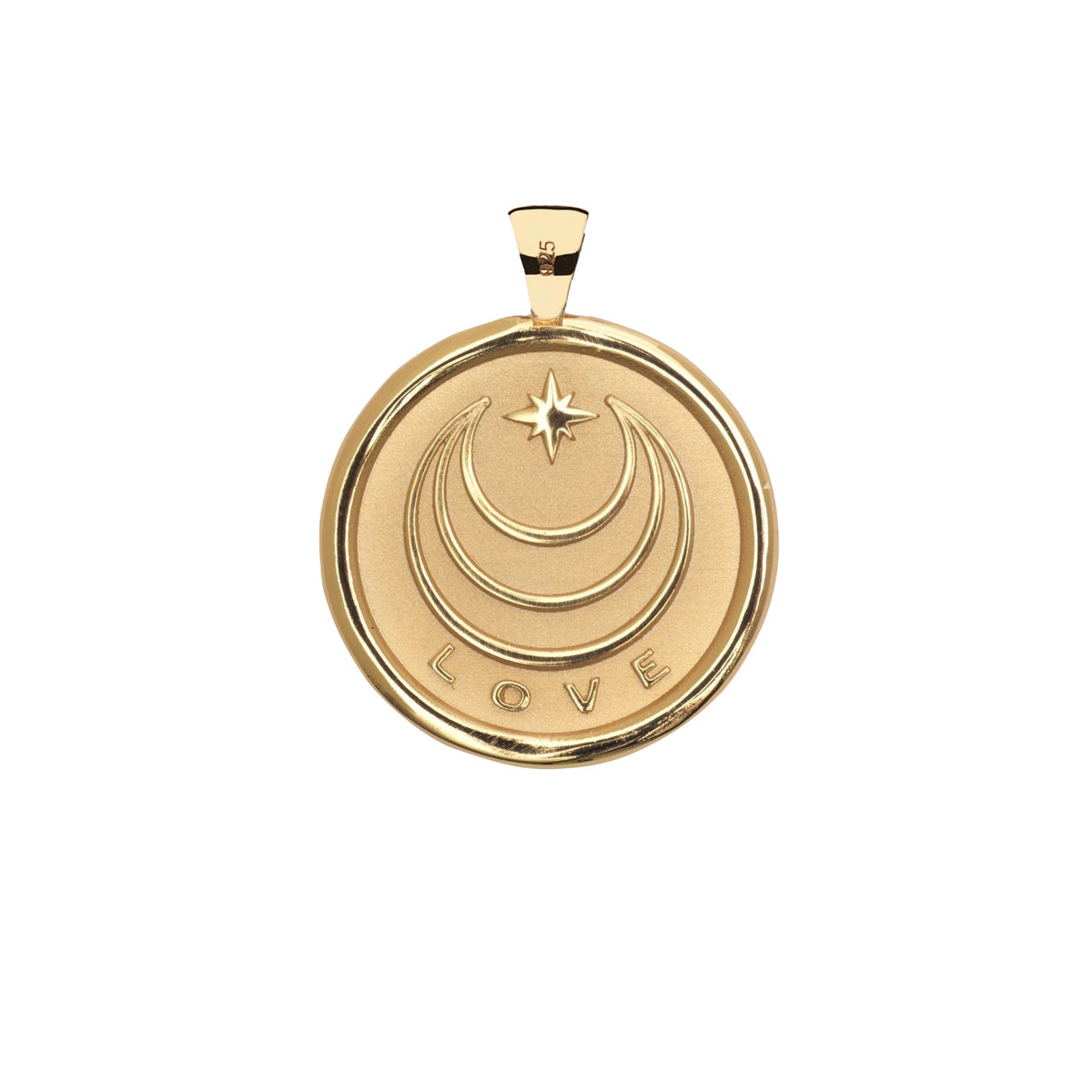 Pendant Coin Necklace with Symbol and Inspired Word - LOVE – Jane Win ...