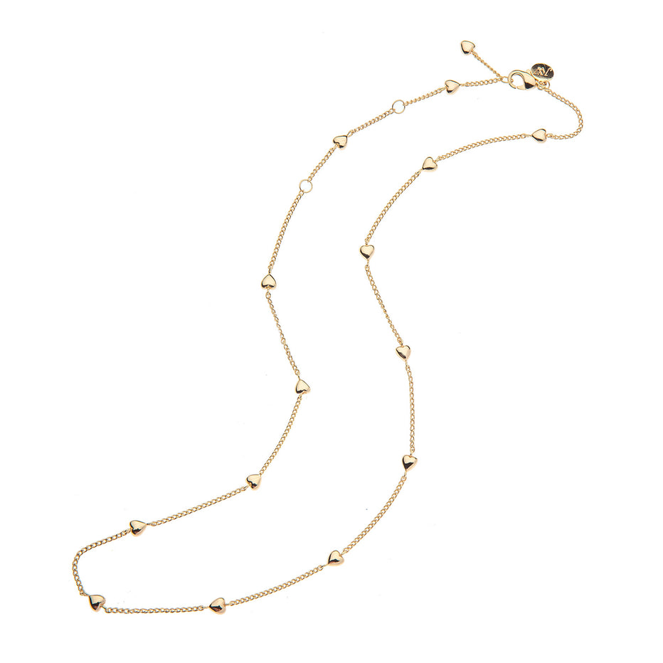 LOVE Adjustable Heart Chain Necklace – Jane Win Jewelry