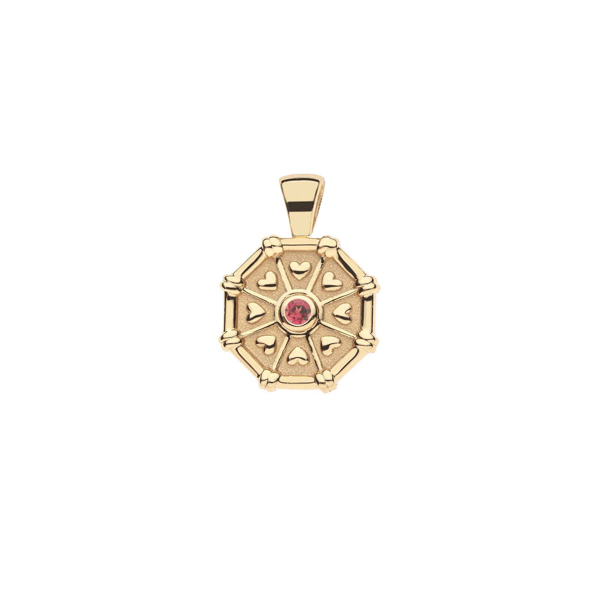 LUCKY Octagon Birthstone Pendant – Jane Win Jewelry