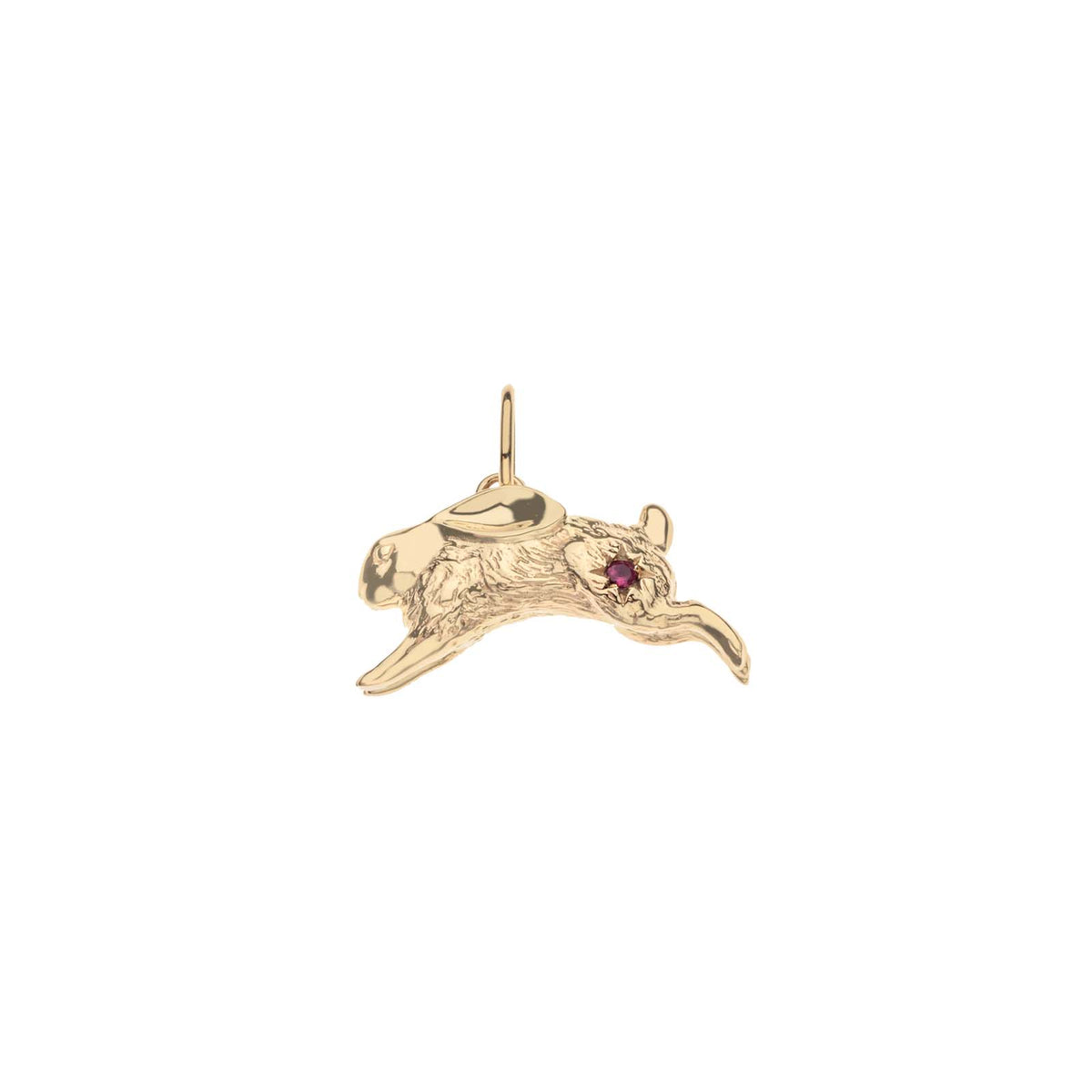 LUCKY Rabbit Charm in Solid Gold – Jane Win Jewelry