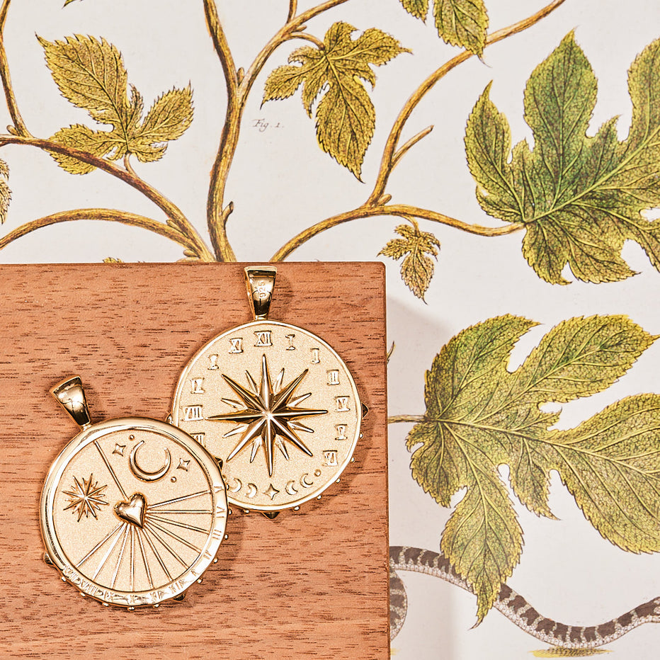 FOREVER Sundial Pendant Coin – Jane Win Jewelry