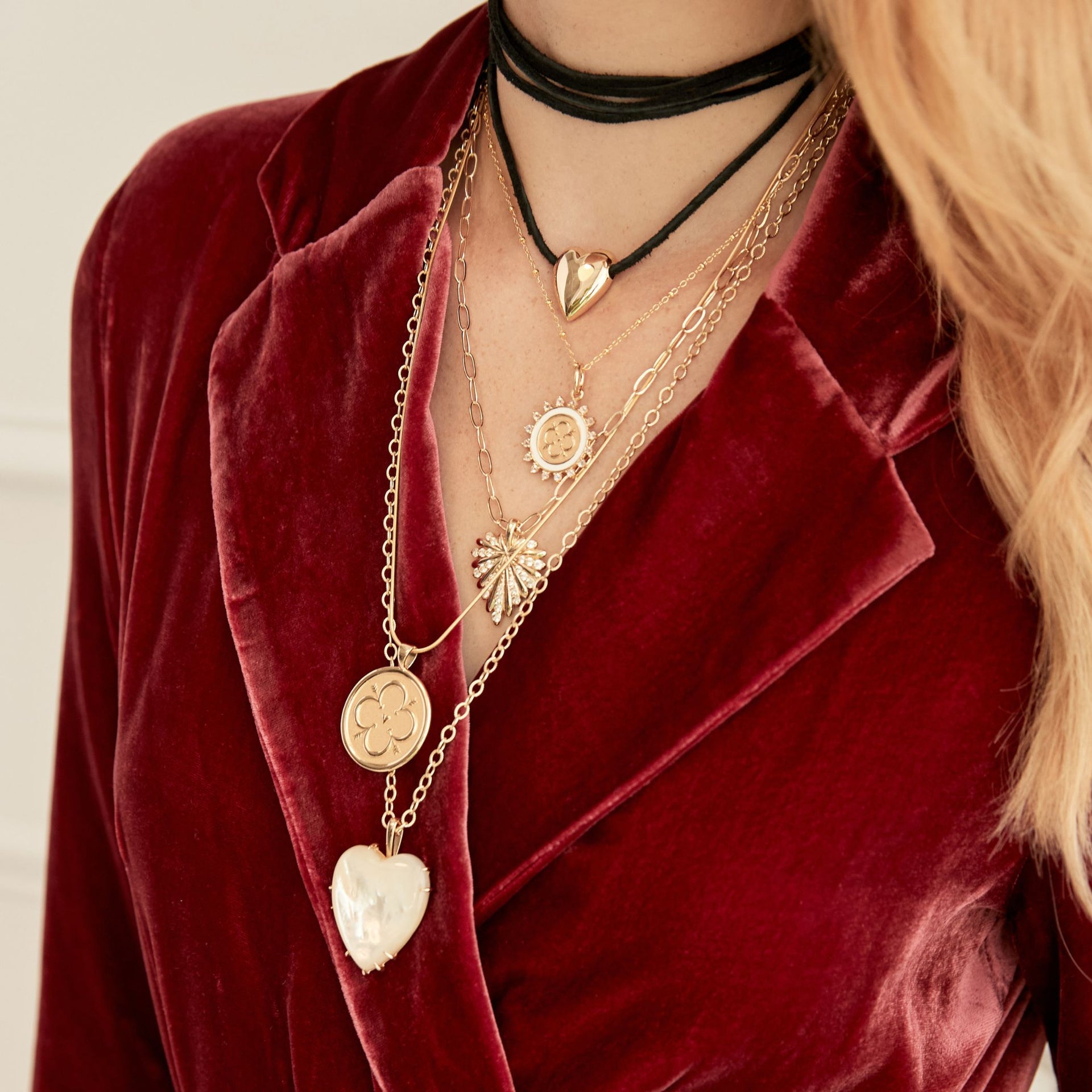 Pendant Coin Necklace with Symbol and Inspired Word - LOVE – Jane Win ...