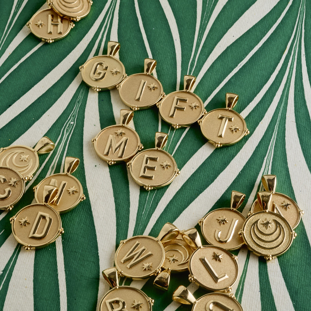 JW Letter Coin Pendant – Jane Win Jewelry