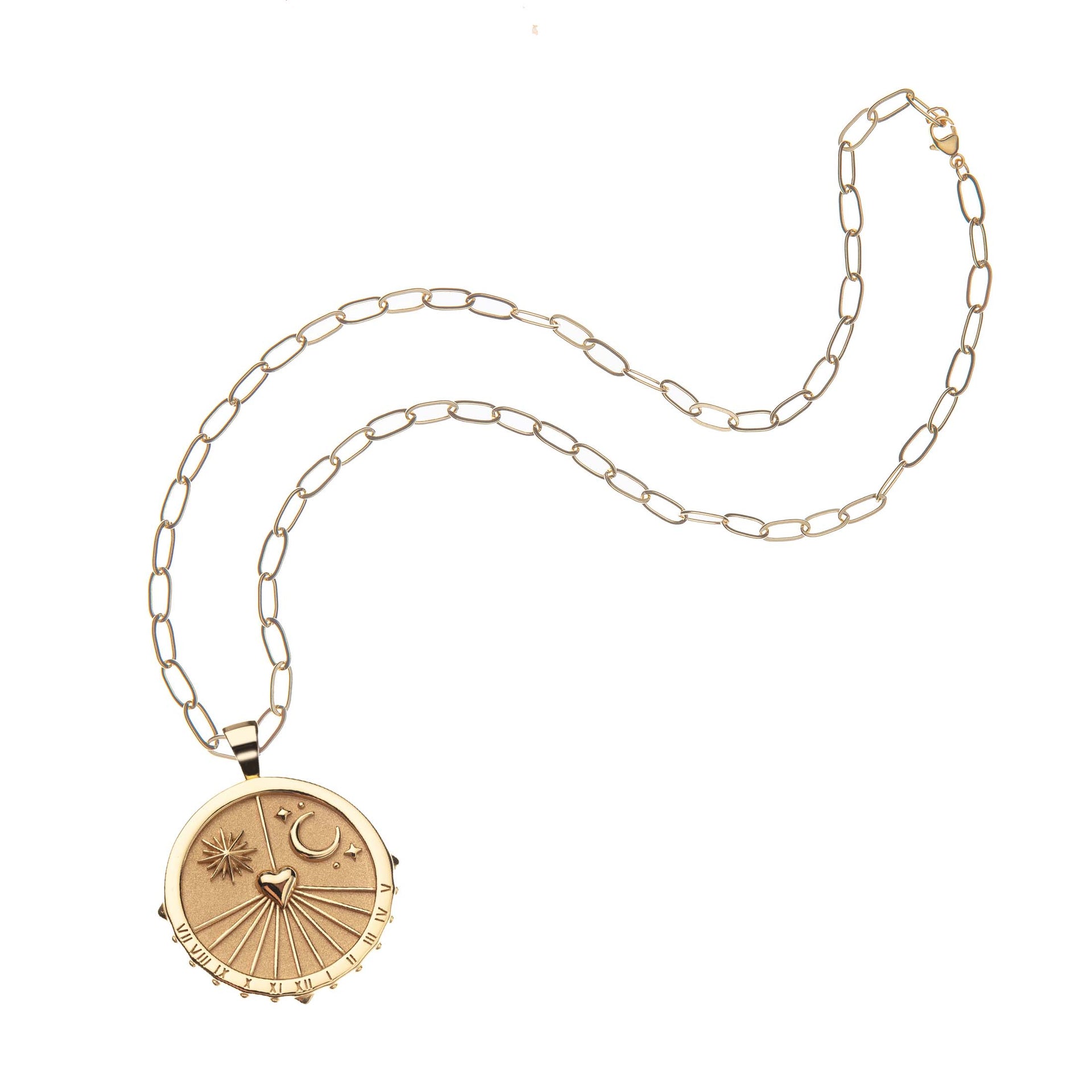 FOREVER Sundial Pendant Coin – Jane Win Jewelry