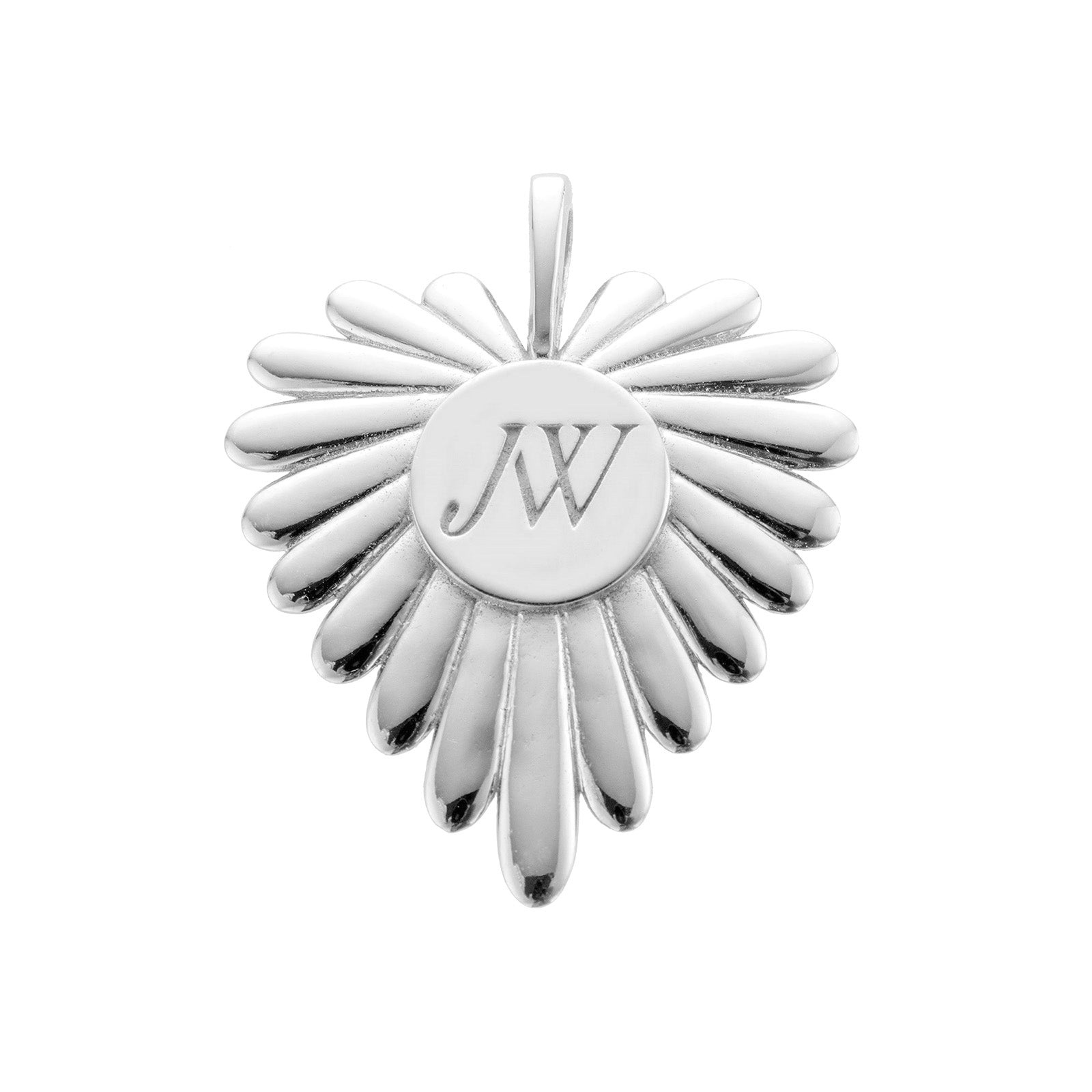 LOVE Full-Heart Pendant in Silver – Jane Win Jewelry