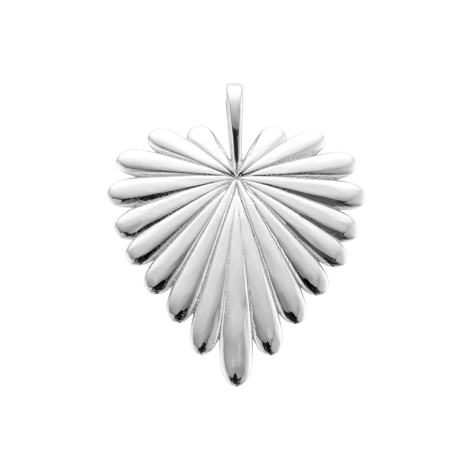 LOVE Full-Heart Pendant in Silver – Jane Win Jewelry