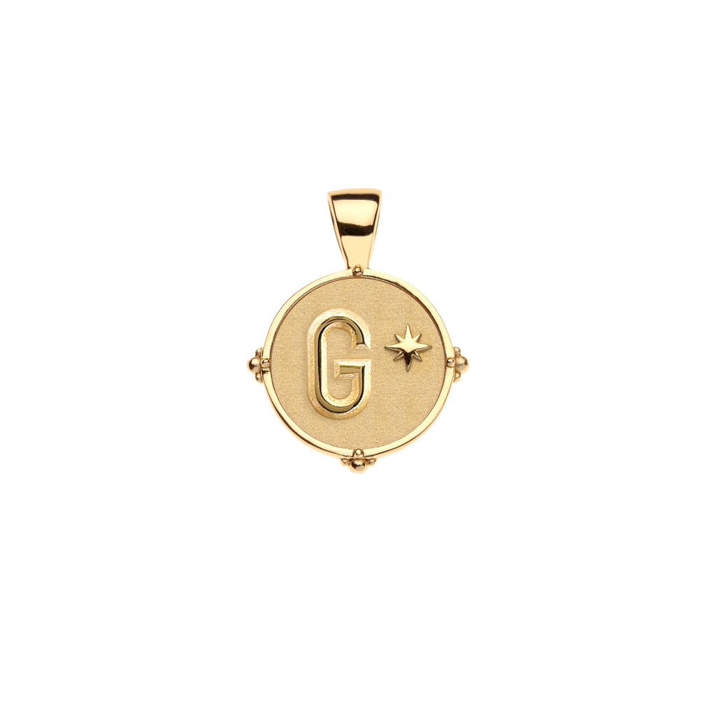 JW Letter Coin Pendant – Jane Win Jewelry