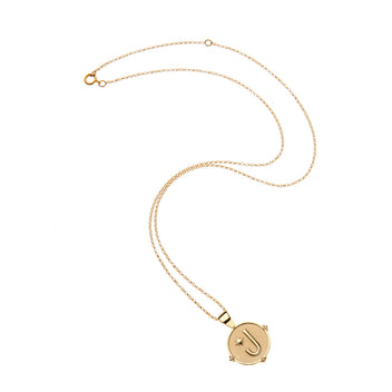 JW Letter Coin Pendant – Jane Win Jewelry
