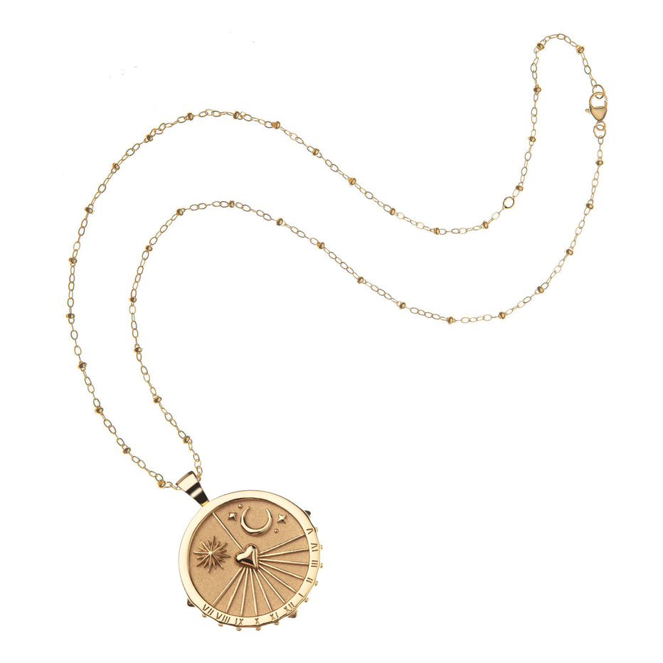 FOREVER Sundial Pendant Coin – Jane Win Jewelry