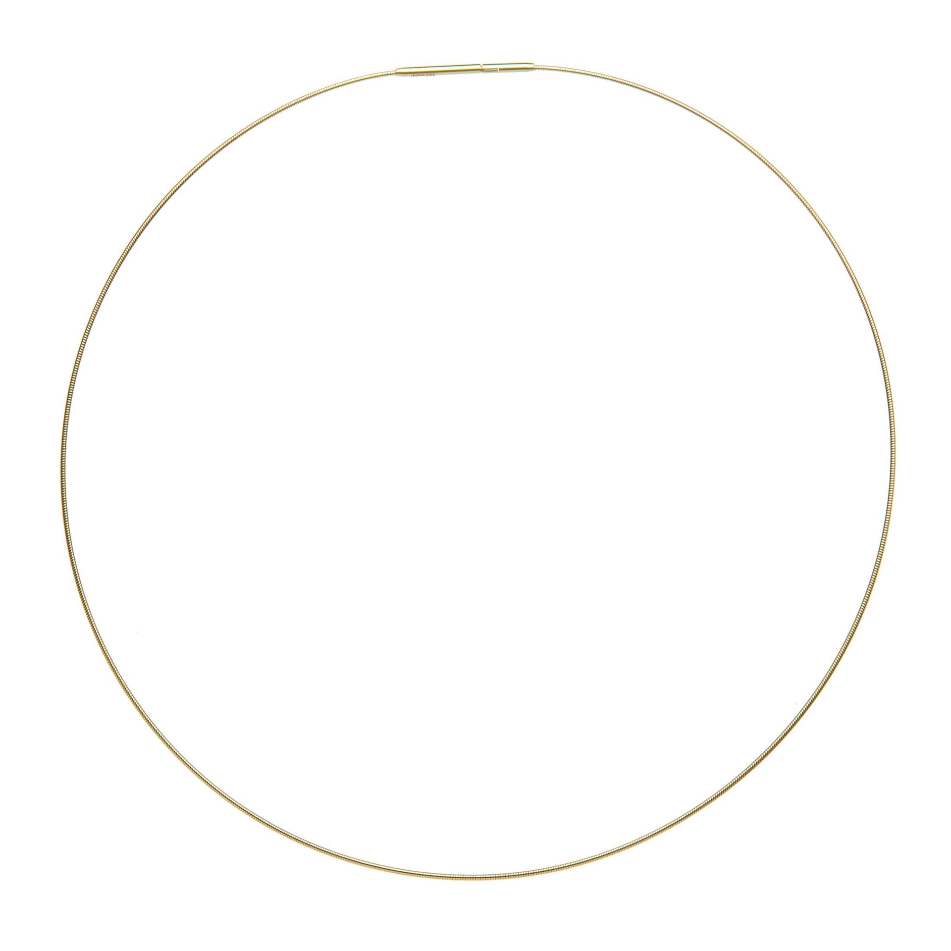 Gold-Wrapped 14k Omega Wire Chain – Jane Win Jewelry